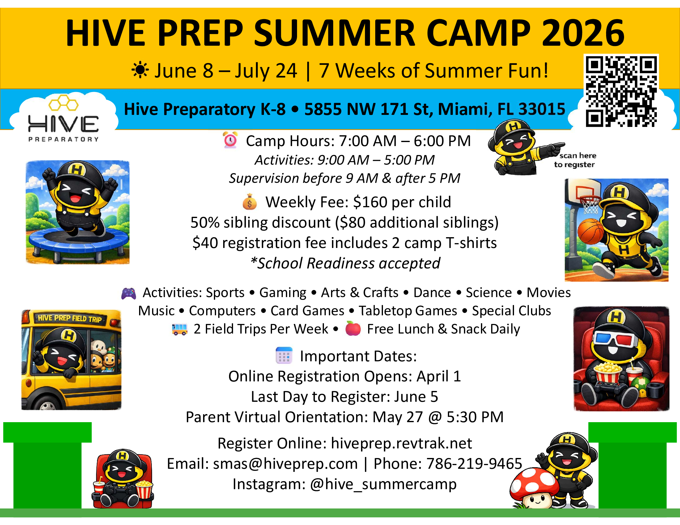 Summer Camp Registration - HIVE Preparatory School: A K-8 Charter School